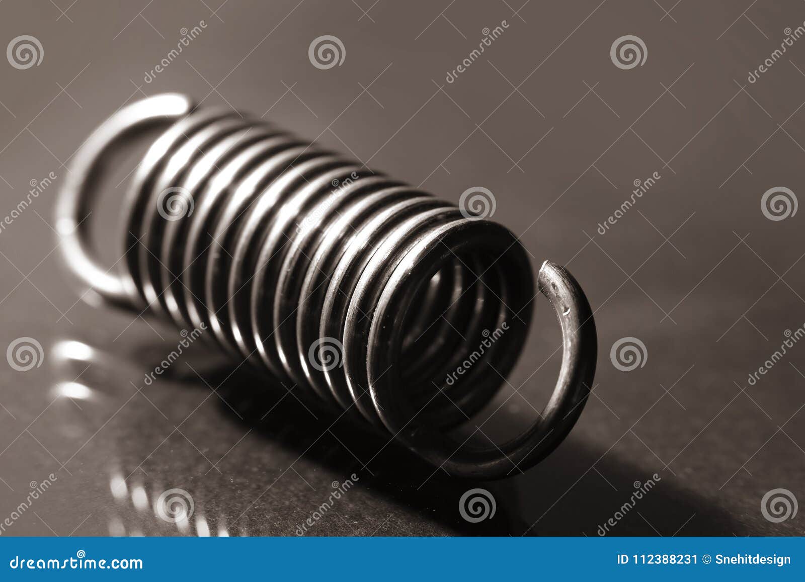 Close up of helical spring stock image. Image of hardware - 112388231