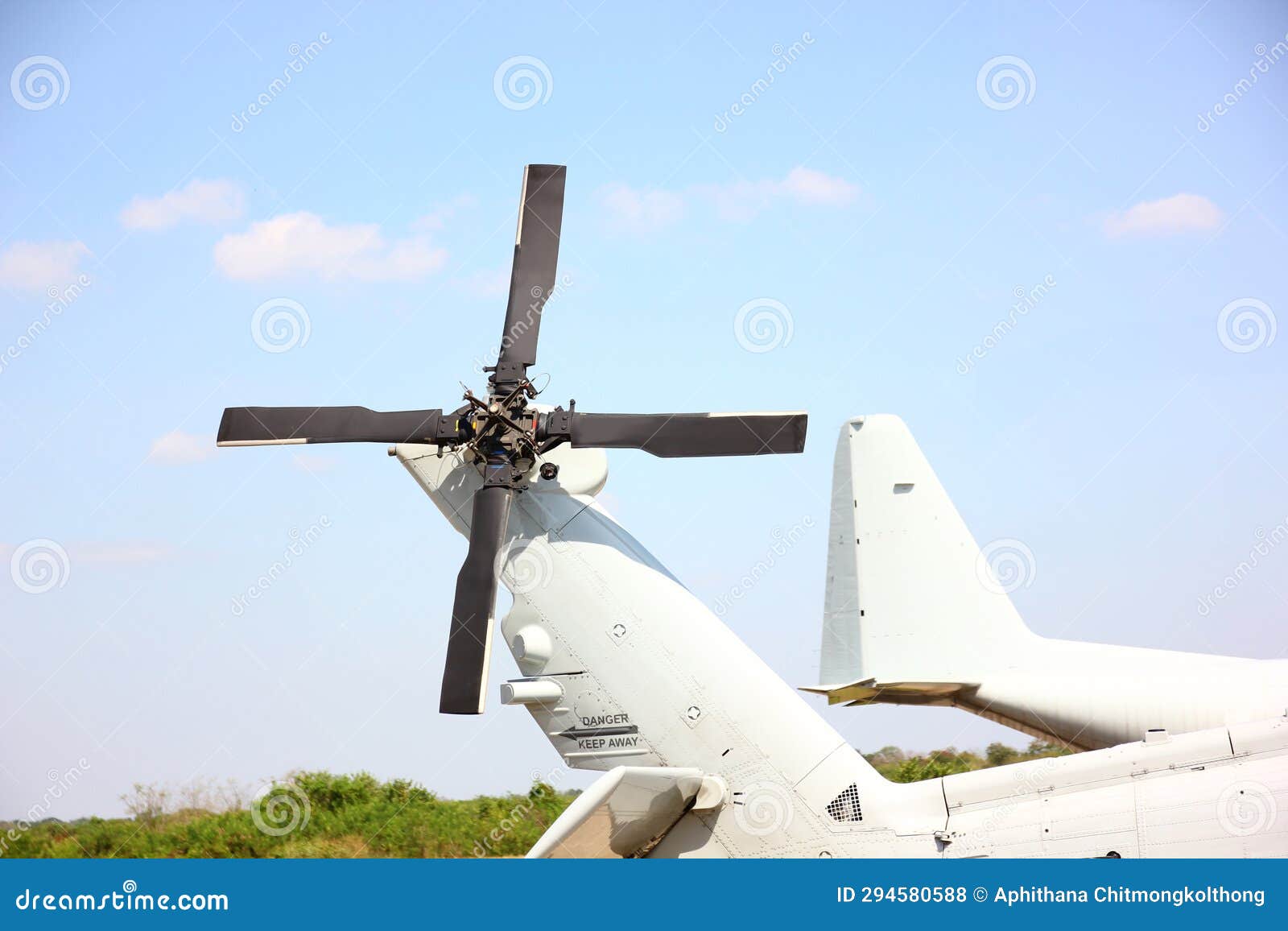 Close Up Helicopter Tail Rotor Blade Stock Photo - Image of airshow ...