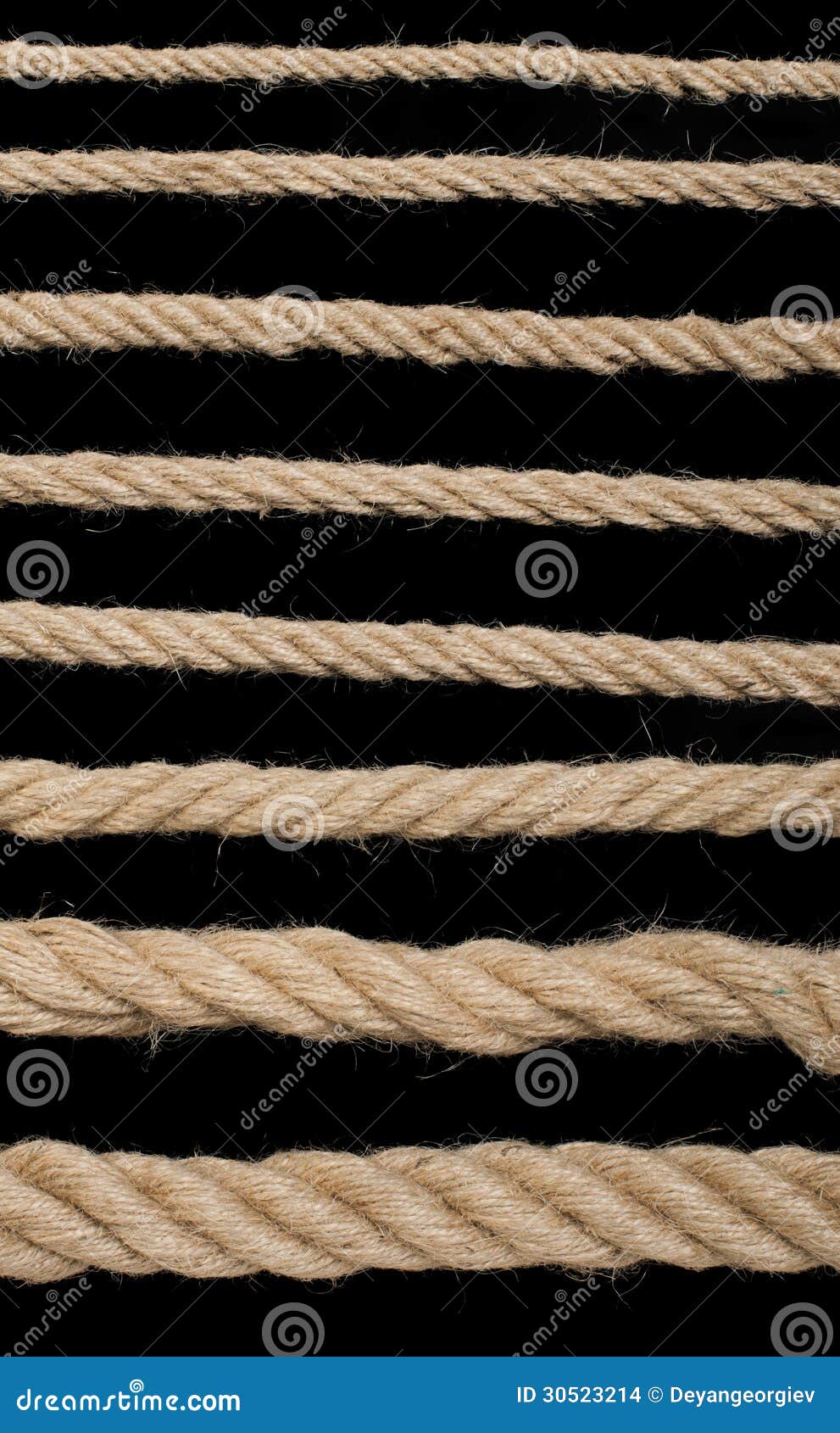 Close up hemp rope stock photo. Image of strength, strong - 30523214