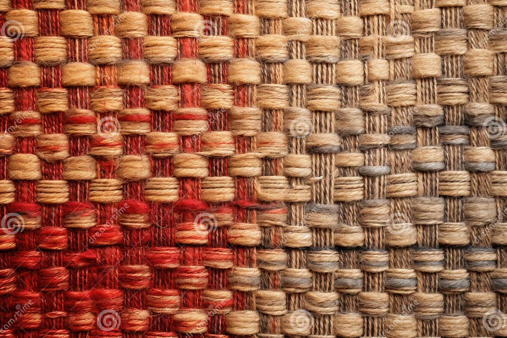 Close-up of Hemp Textile Weave Against a Light Source Stock Photo ...