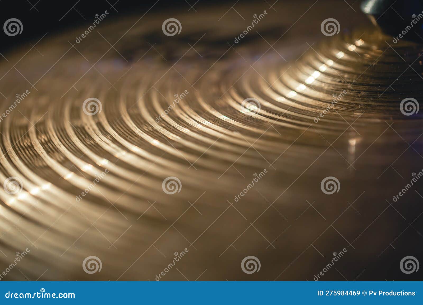 Close Up of Hi Hat Surface, Drum Cymbal Close-up. Stock Image - Image ...