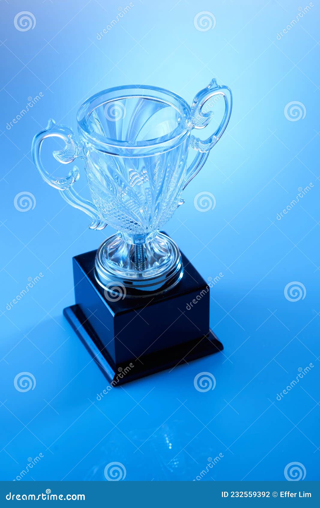 High Angle View Crystal Trophy -success Stock Photo - Image of contest ...