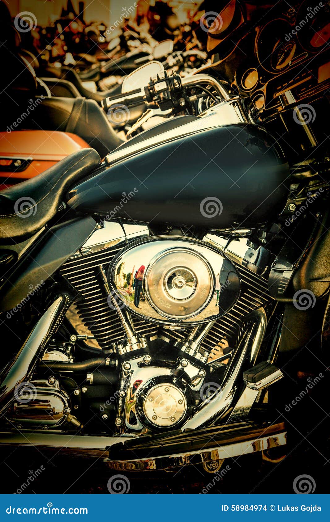 Close Up of a High Power Motorcycle Stock Photo - Image of reflection ...