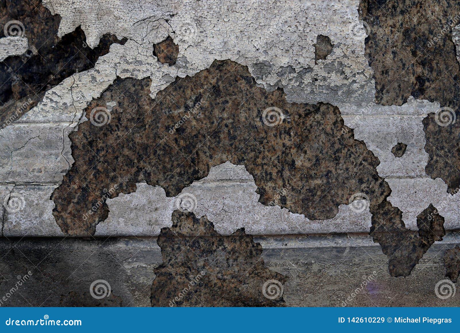 Close Up High Resolution Surface of Aged and Weathered Paint on a Wall ...