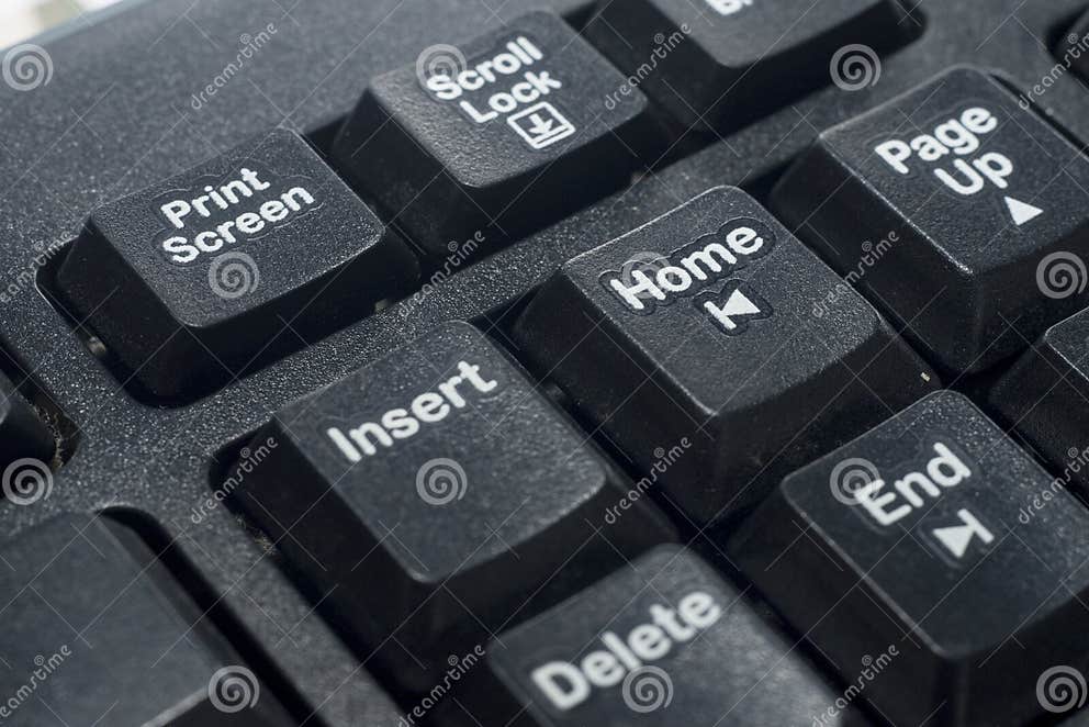 Close-up Home Button on the Computer Keyboard Stock Image - Image of ...