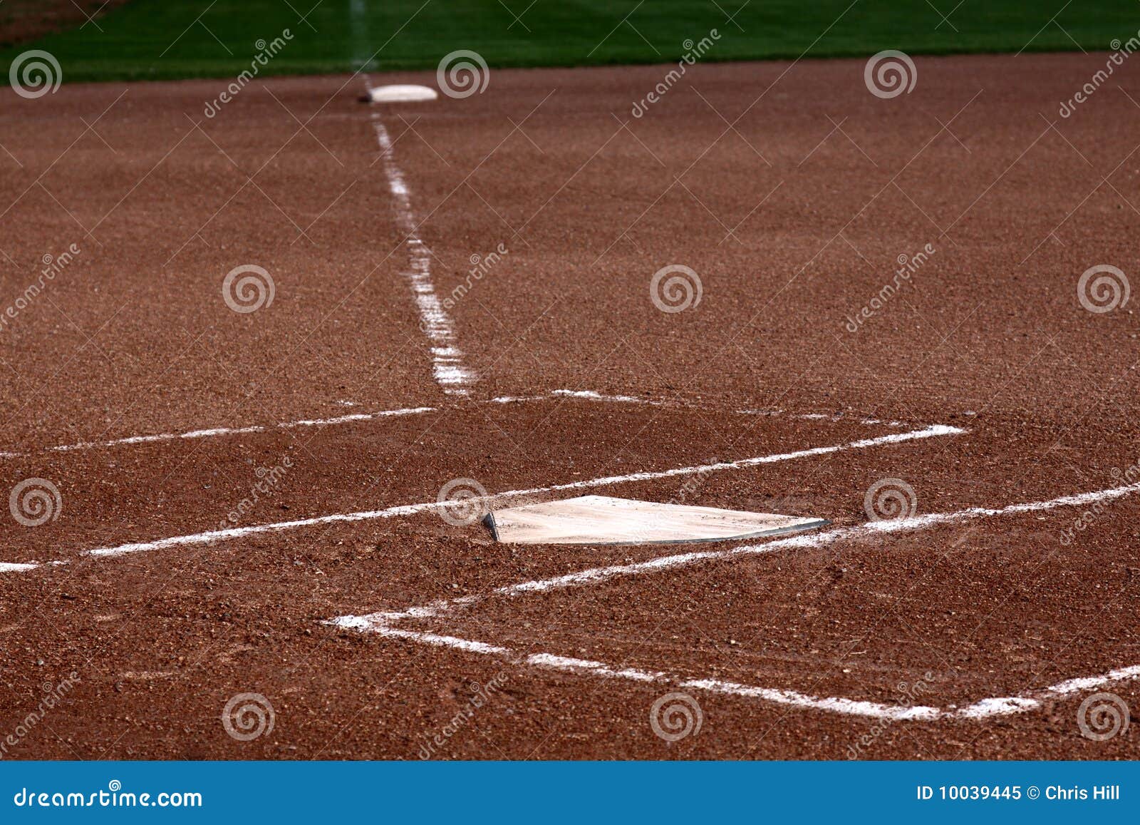 Close-up of Home Plate stock image. Image of clay, fields - 10039445