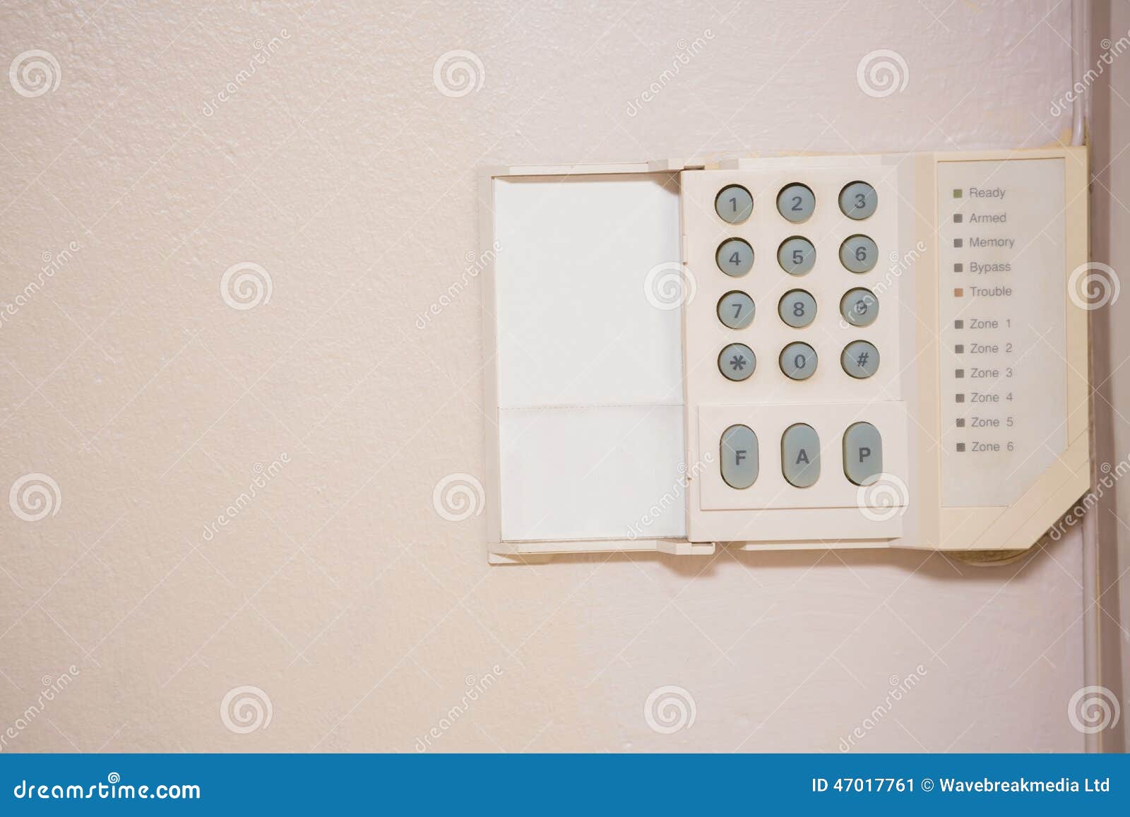 Close Up of Home Security Keypad Stock Image - Image of keypad ...