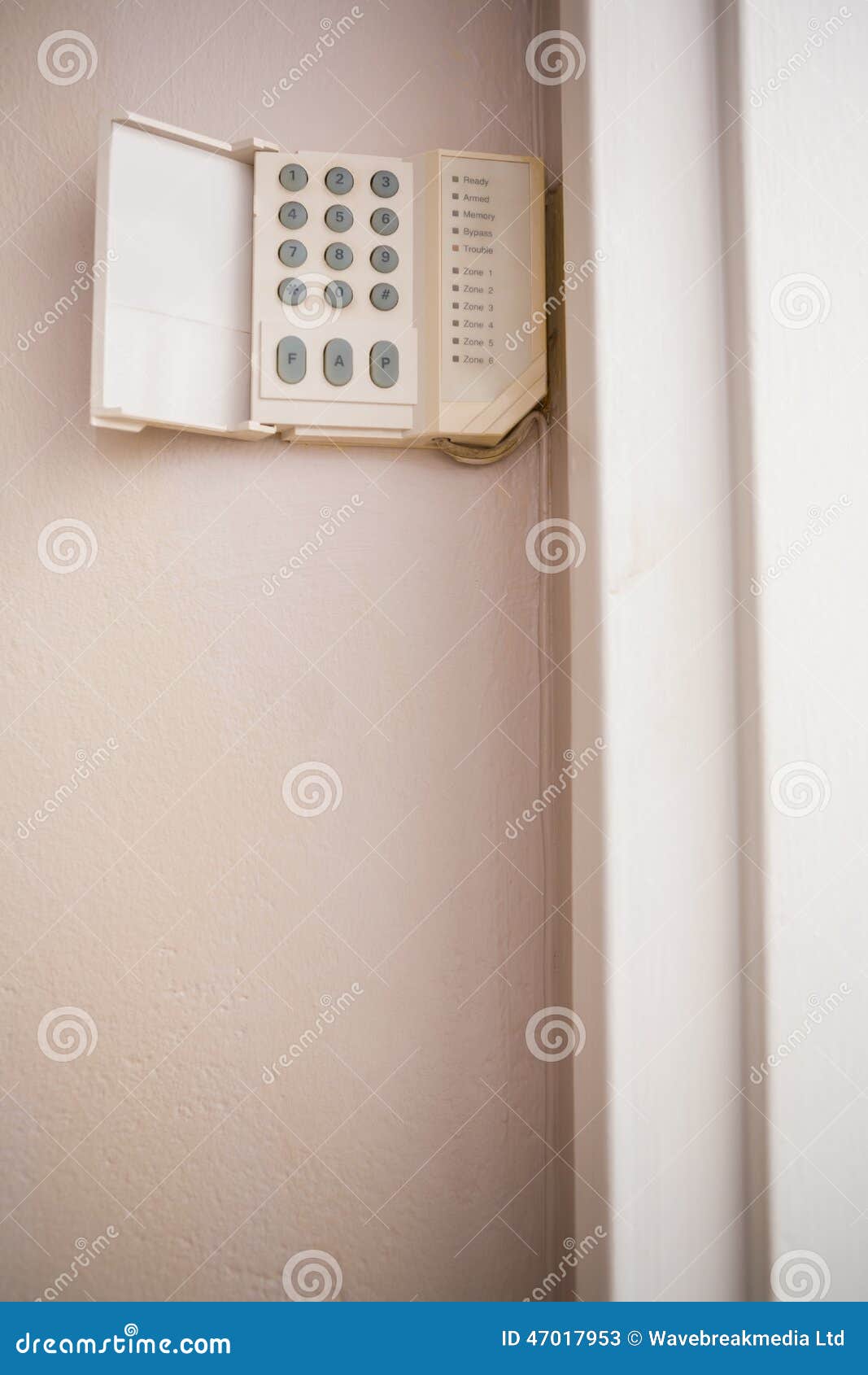 Close Up of Home Security Keypad Stock Image - Image of sensor, digital ...