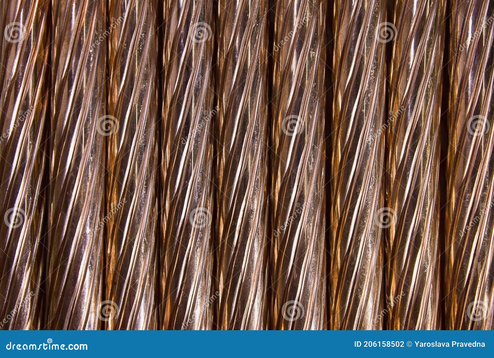 Copper wire background stock photo. Image of abstract - 206158502