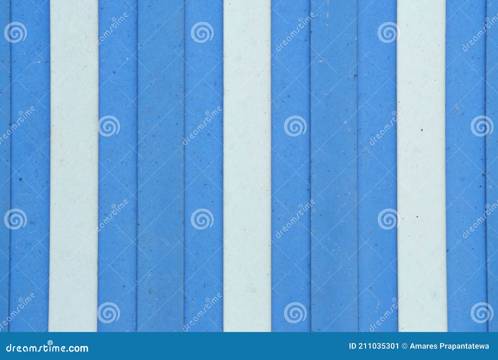 Close-up Horizontal View Blue and White Color Strips of Dirty Metal ... Close-up Horizontal View Blue and White Color Strips of Dirty Metal ...