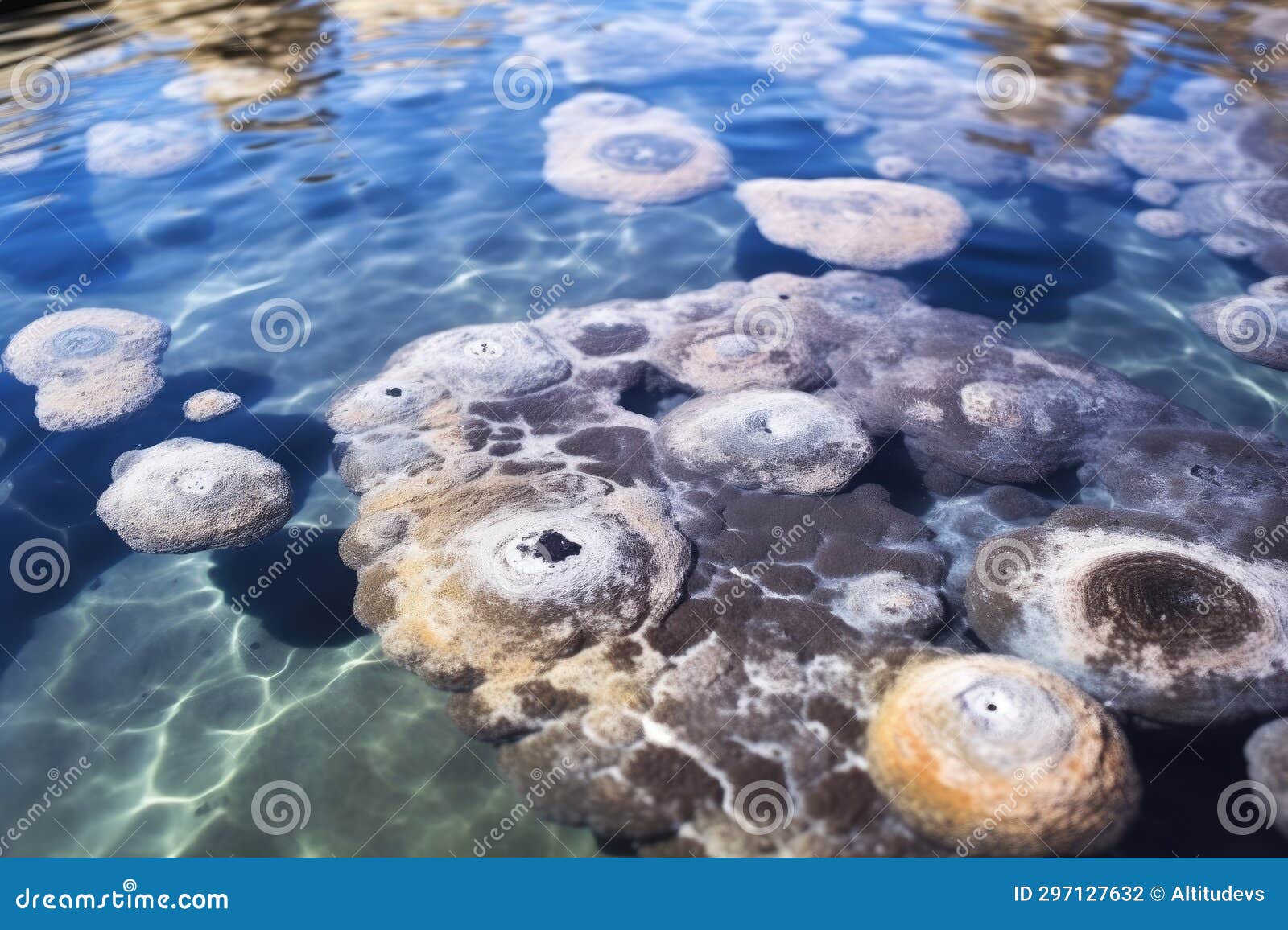 Close Up of Hot Spring Water Bubbles Stock Photo - Image of heat ...
