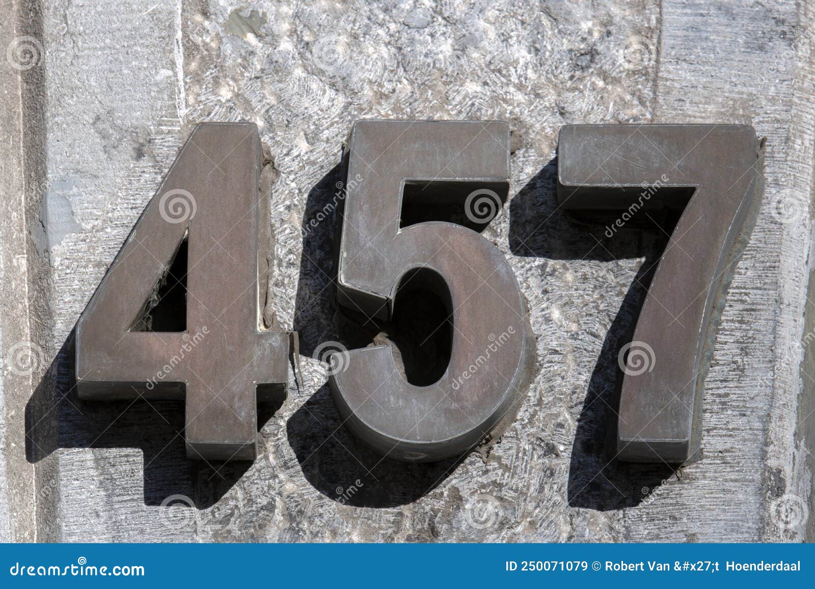 Close Up House Number 457 at Amsterdam the Netherlands 8-2-2022 Stock ...