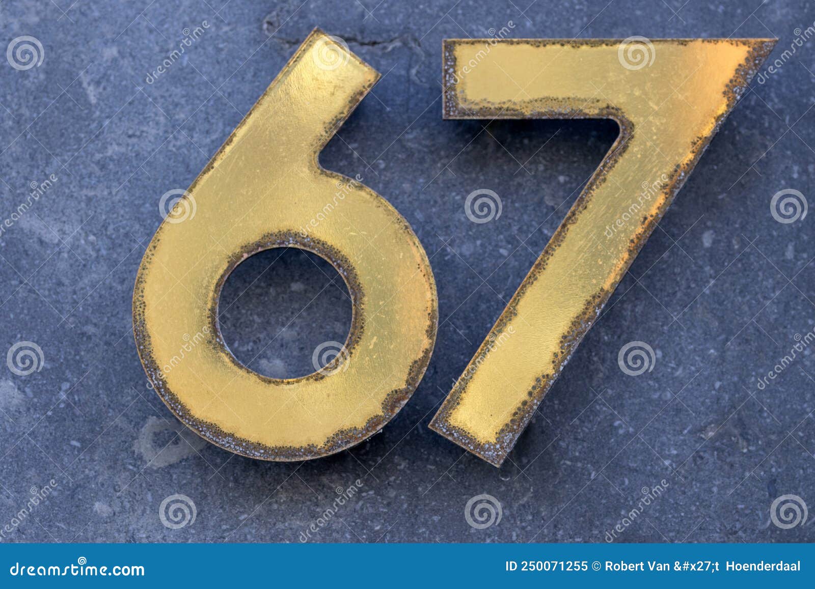 Close Up House Number 67 at Amsterdam the Netherlands 14-3-2022 Stock ...