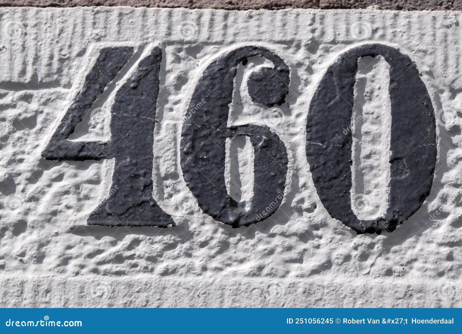 Close Up House Number 460 at Amsterdam the Netherlands 28-6-2022 Stock ...