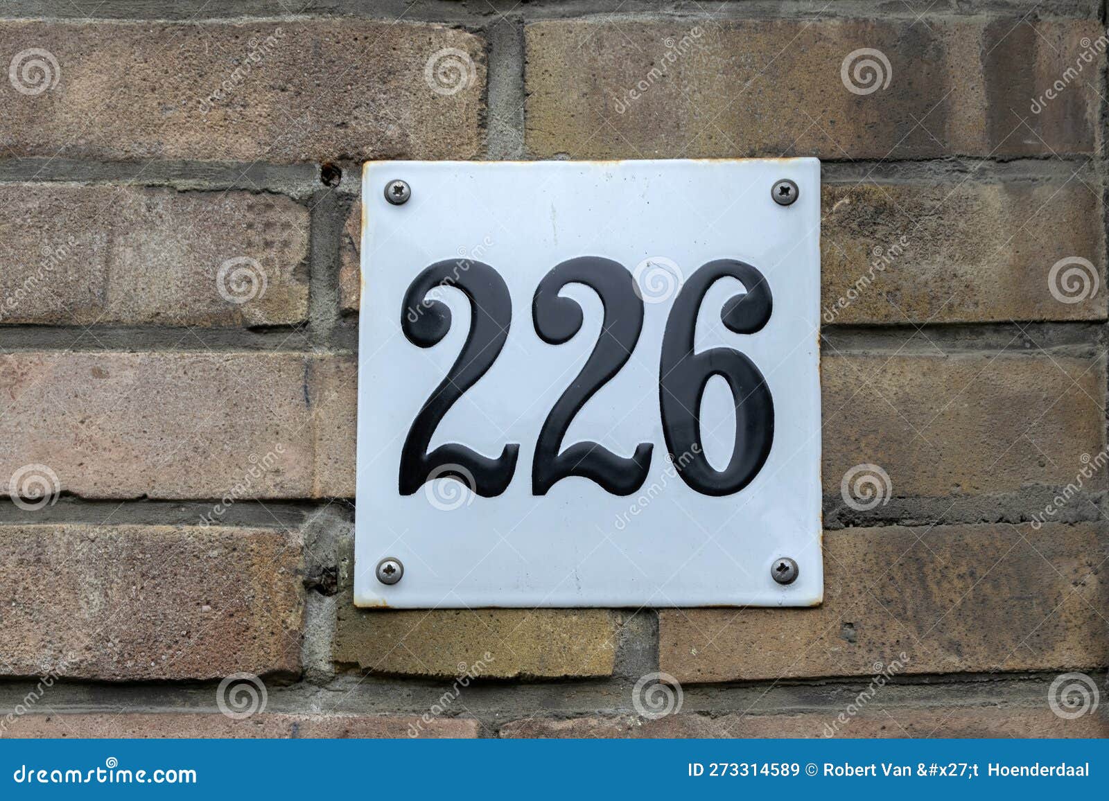 A Close Up House Number 226 at Amsterdam the Netherlands 19-3-2023 ...