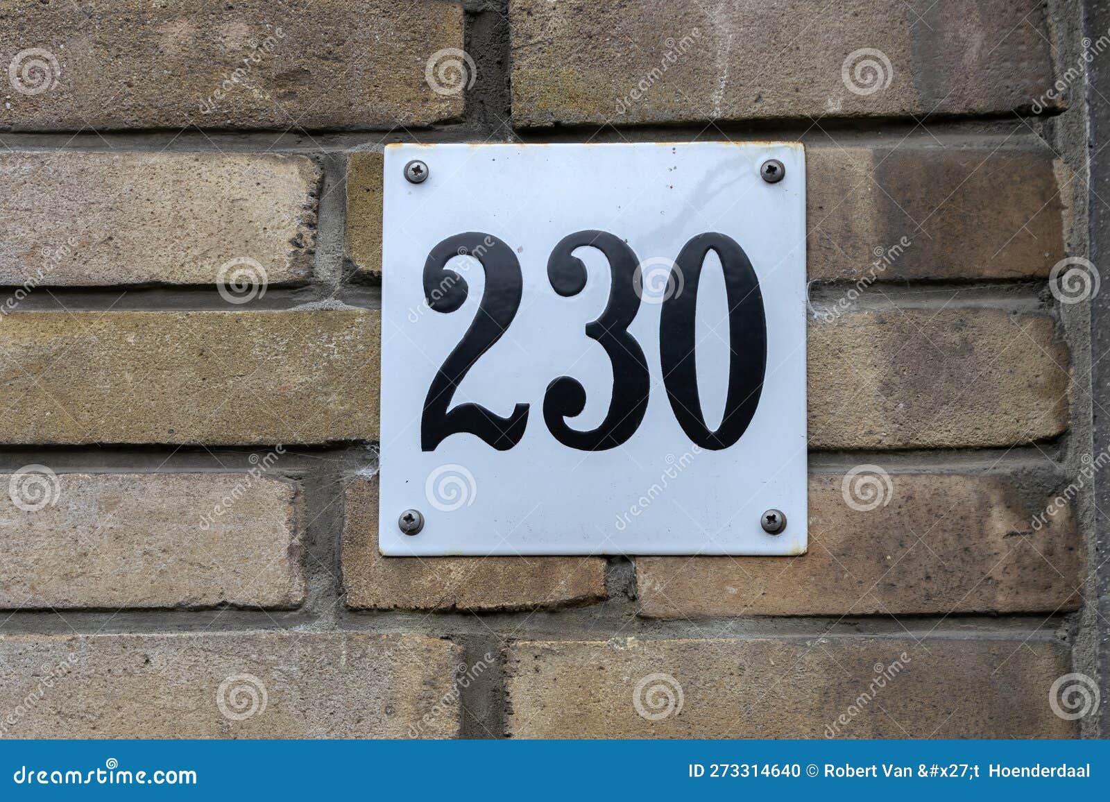 A Close Up House Number 230 at Amsterdam the Netherlands 19-3-2023 ...