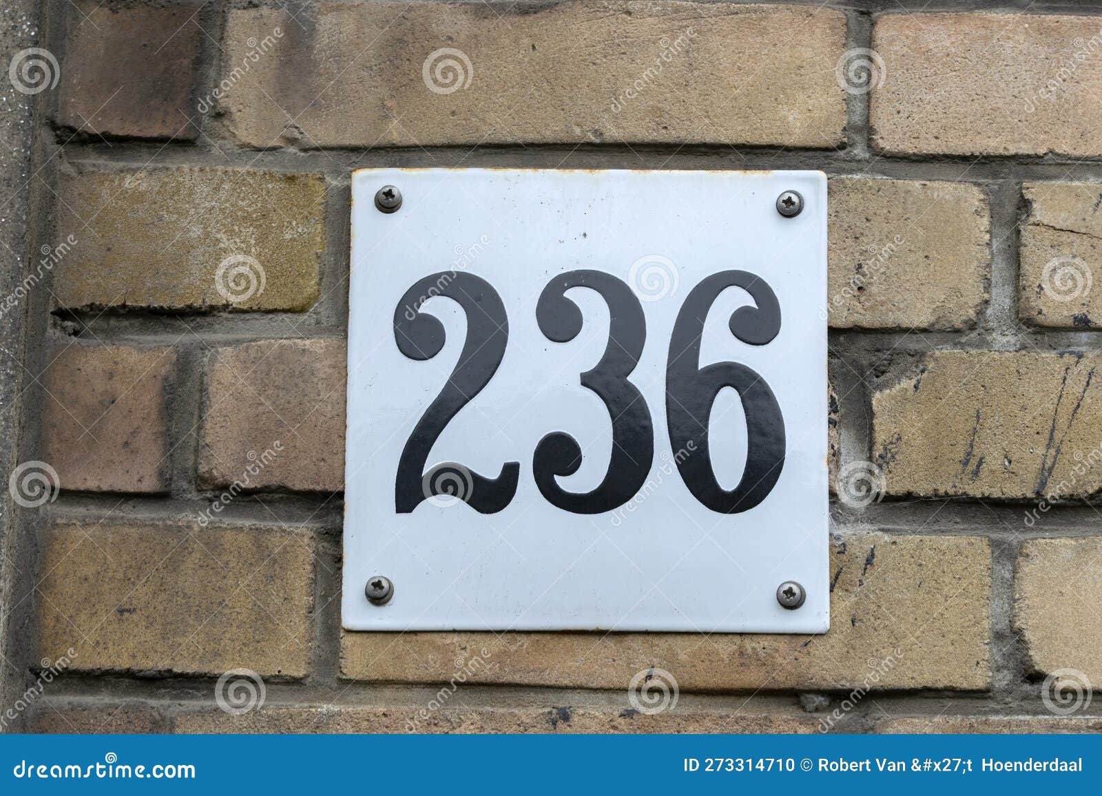 A Close Up House Number 236 at Amsterdam the Netherlands 19-3-2023A ...