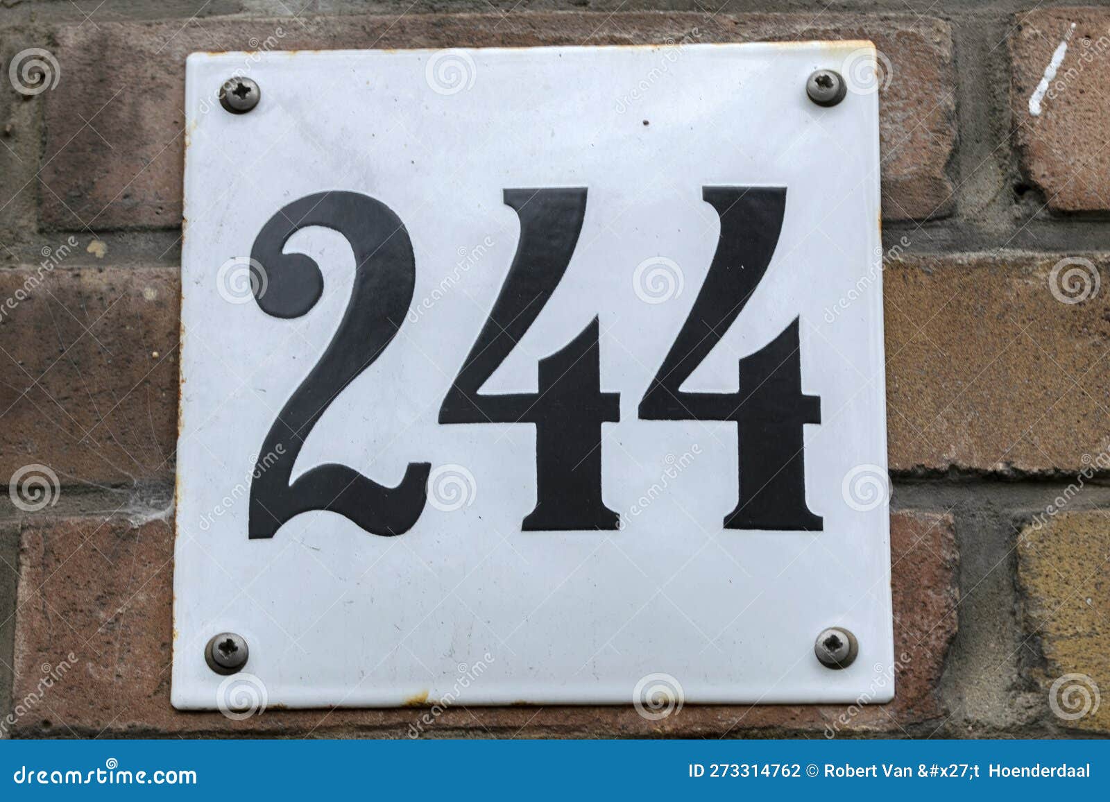 A Close Up House Number 244 at Amsterdam the Netherlands 19-3-2023 ...