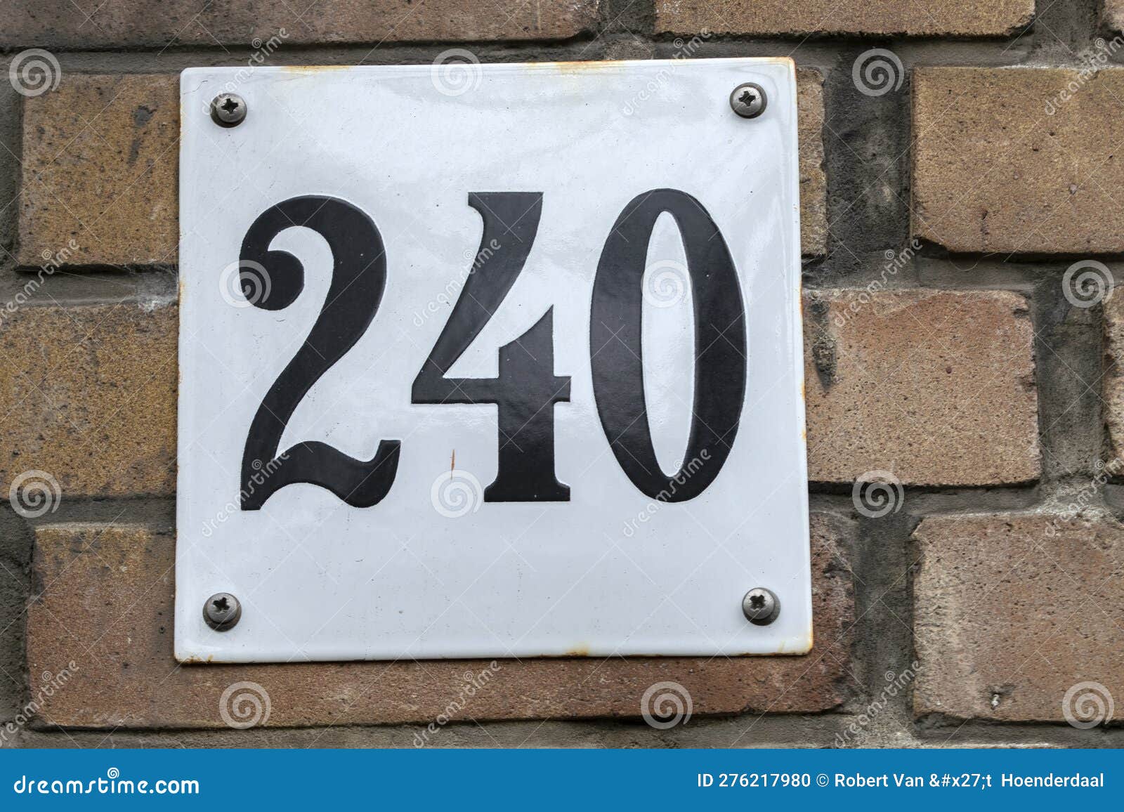 A Close Up House Number 240 at Amsterdam the Netherlands 19-3-2023 ...