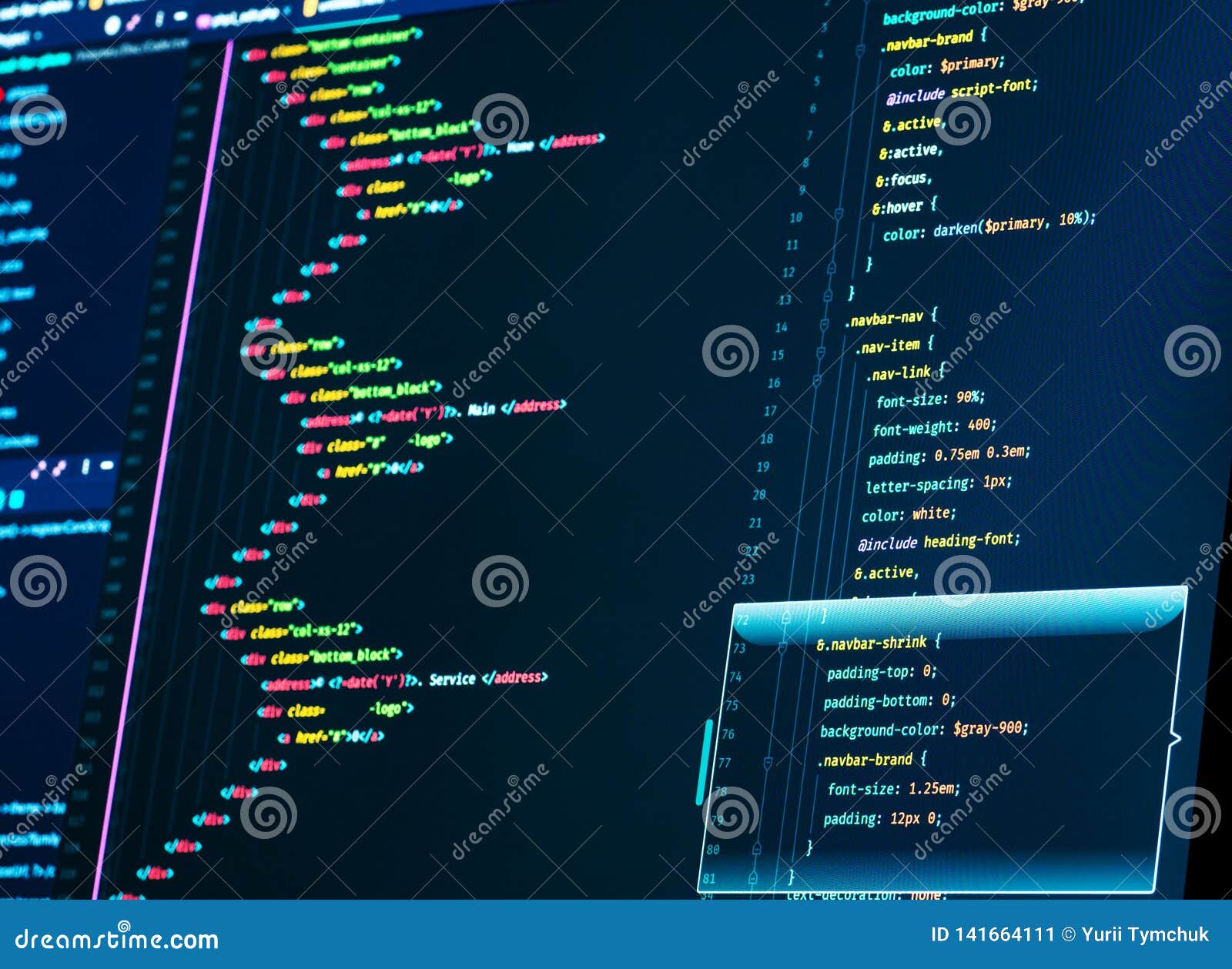 Close Up of Html and Css Coding. Web Development Code Stock Image ... Close Up of Html and Css Coding. Web Development Code Stock Image ...
