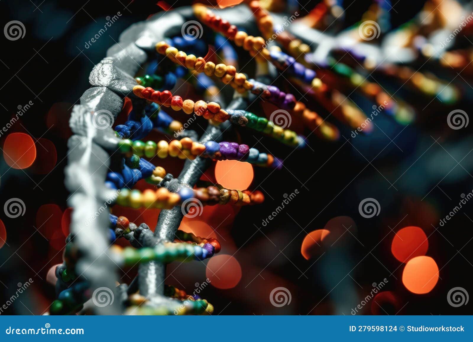 Close-up of Human Dna, with Intricate and Beautiful Molecular Structure ...