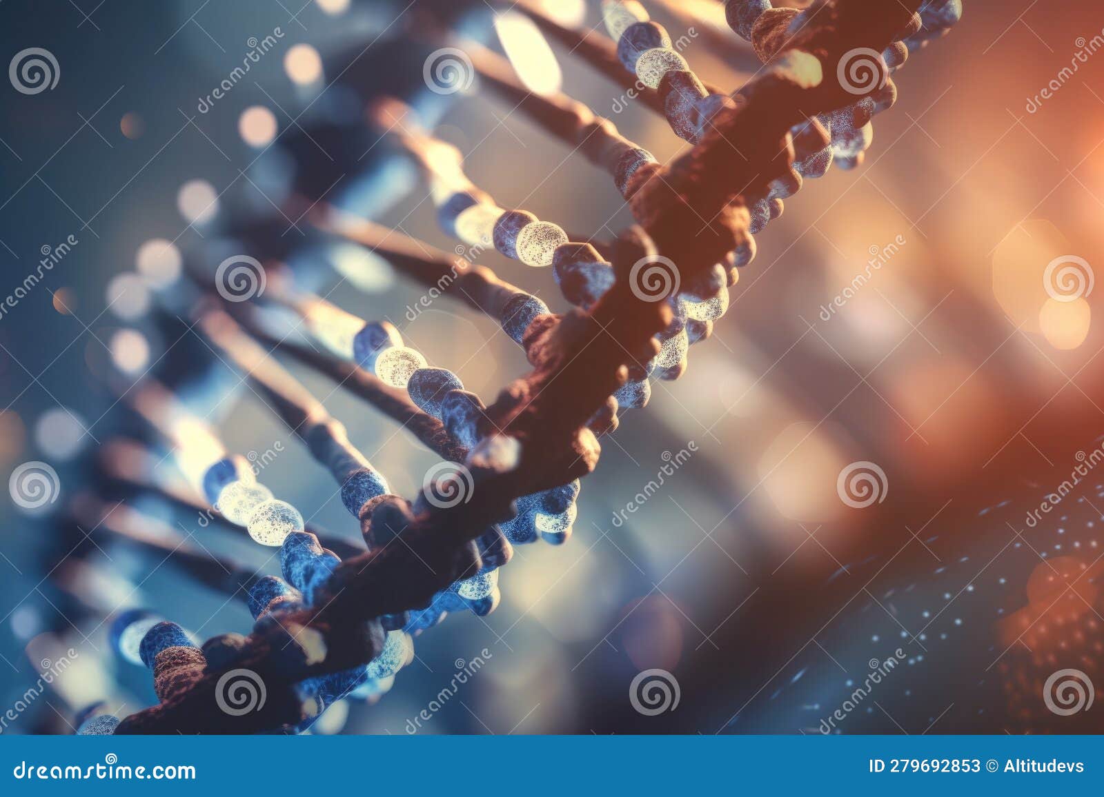 Close-up of Human Dna, with Intricate and Beautiful Molecular Structure ...