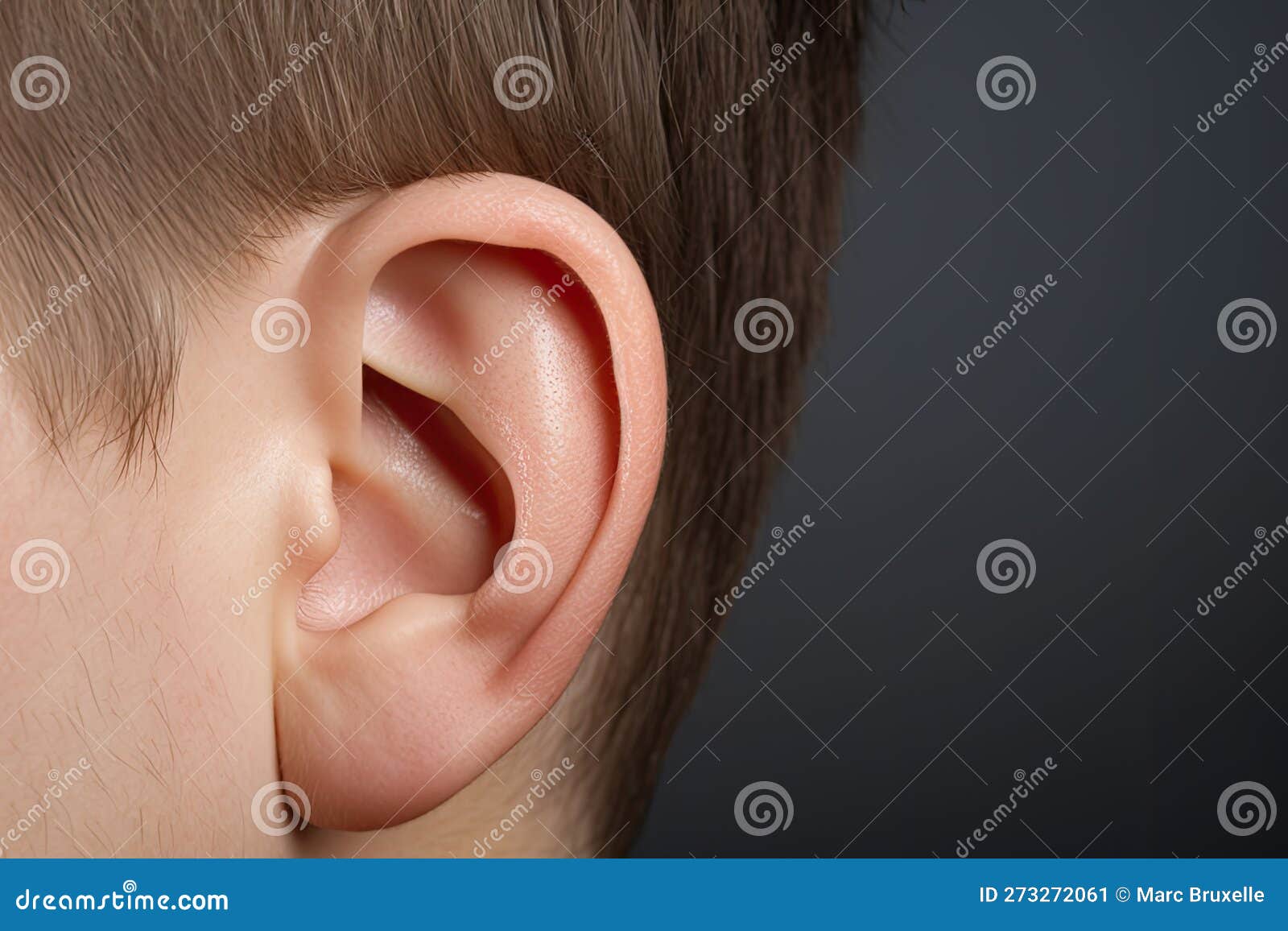 Close-up of a Human Ear - AI Generated Stock Illustration ...