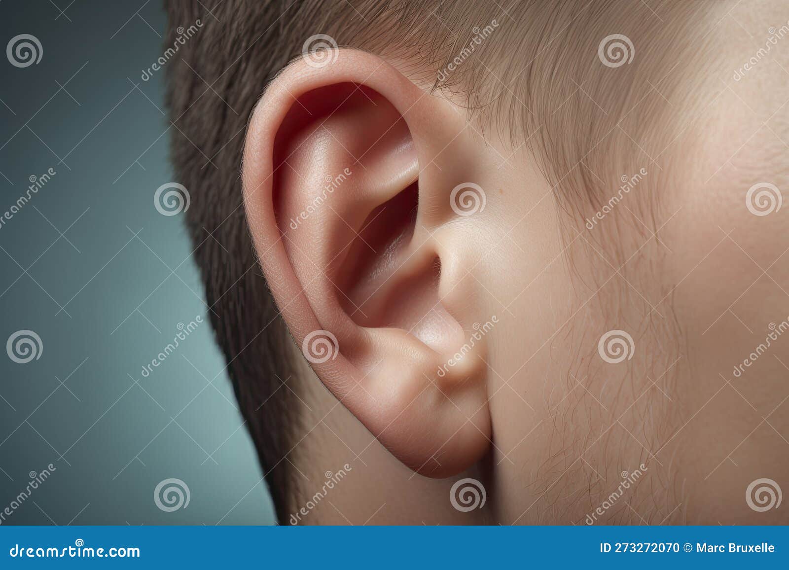 Close-up of a Human Ear - AI Generated Stock Illustration ...