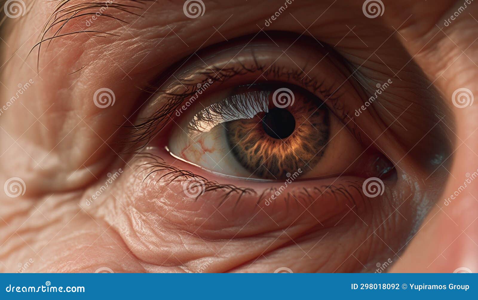 Close Up of a Human Eye Looking at the Camera Generated by AI Stock Photo - Image of eyelash ...