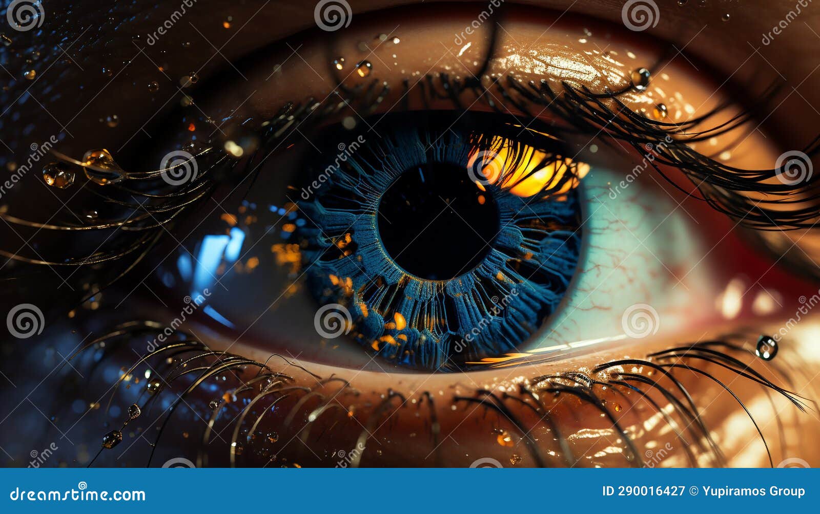 Close Up of a Human Eye Looking, Macro, Eyeball, One Person Generated ...