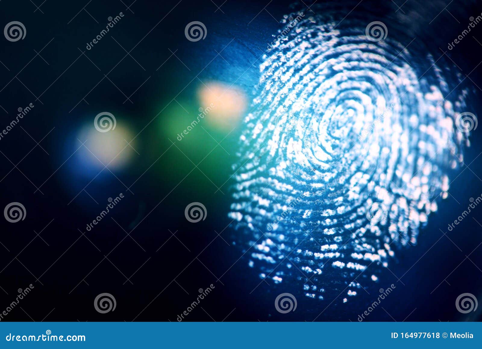 Fingerprint on a Transparent Surface Stock Photo - Image of glass ...