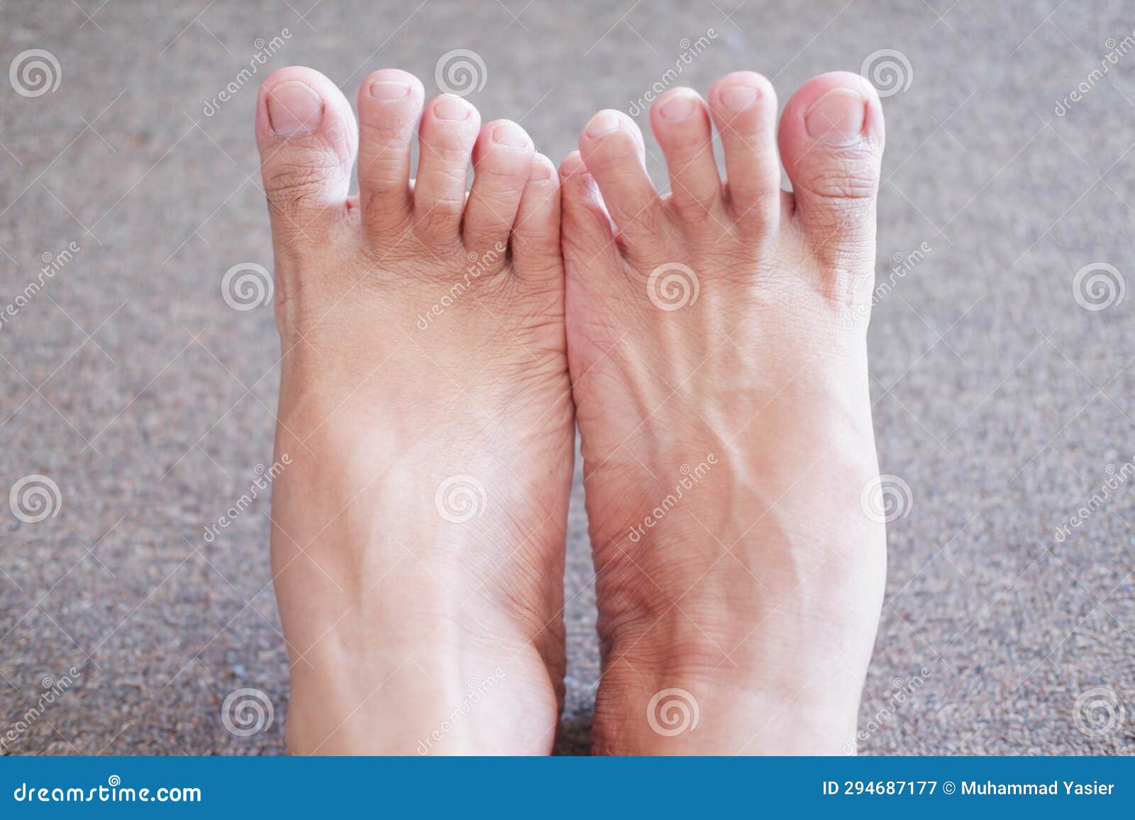 Close Up of Human Foot on the Floor, Shallow Depth of Field Stock Image ...