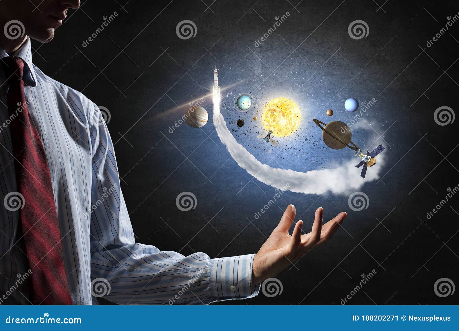 Solar system in hands stock image. Image of astrology - 108202271
