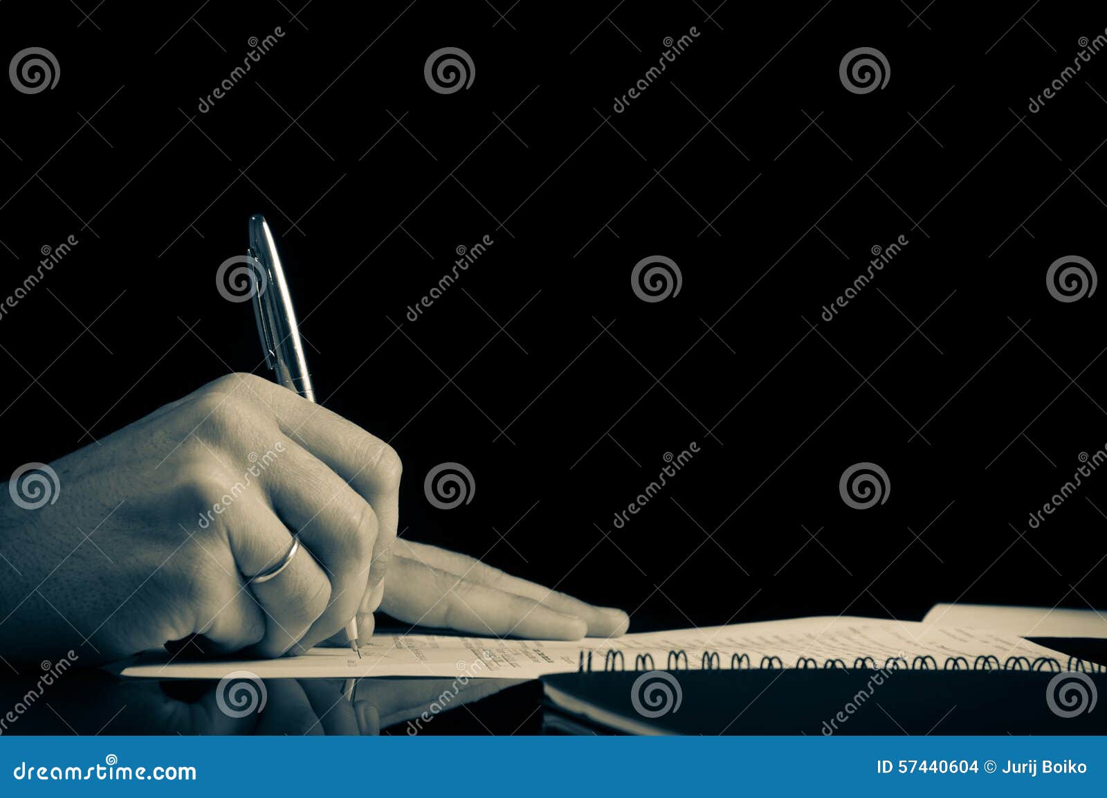Close Up Human Hand Signing on Formal Paper at the Stock Photo - Image ...