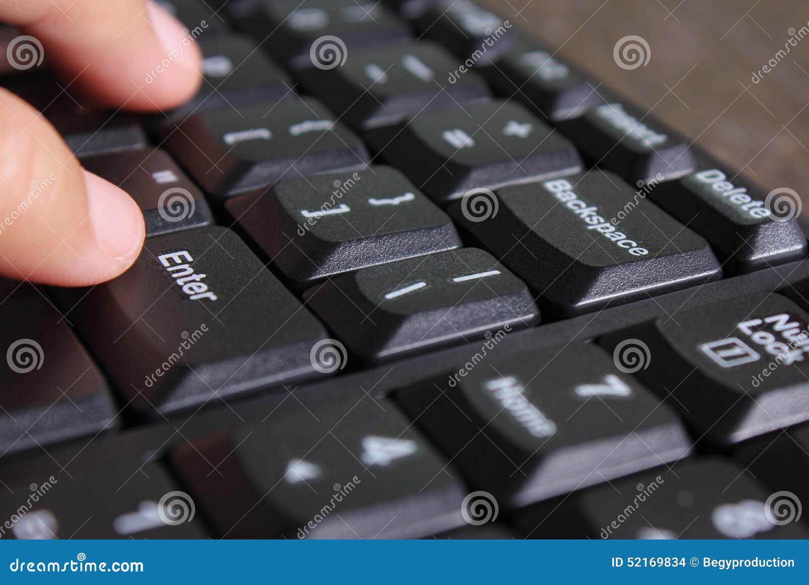 Close-up of Human Hands on Keyboard Stock Photo - Image of data, focus ...