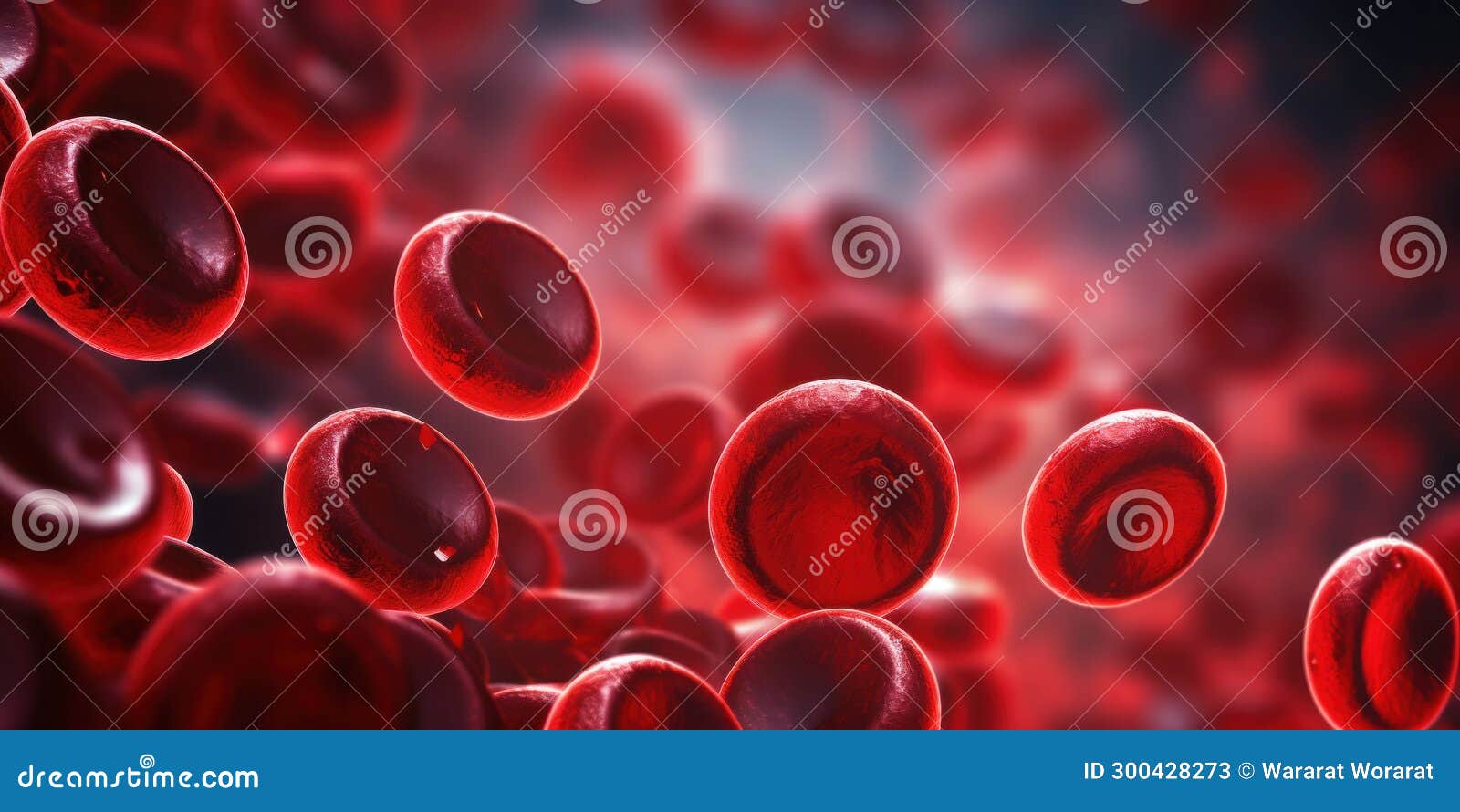 Close Up of Human Red Blood Cells Stock Illustration - Illustration of ...