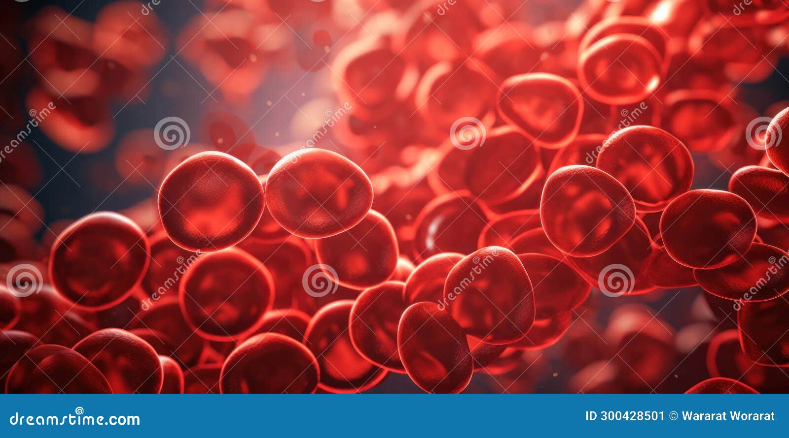 Close Up of Human Red Blood Cells Stock Illustration - Illustration of ...