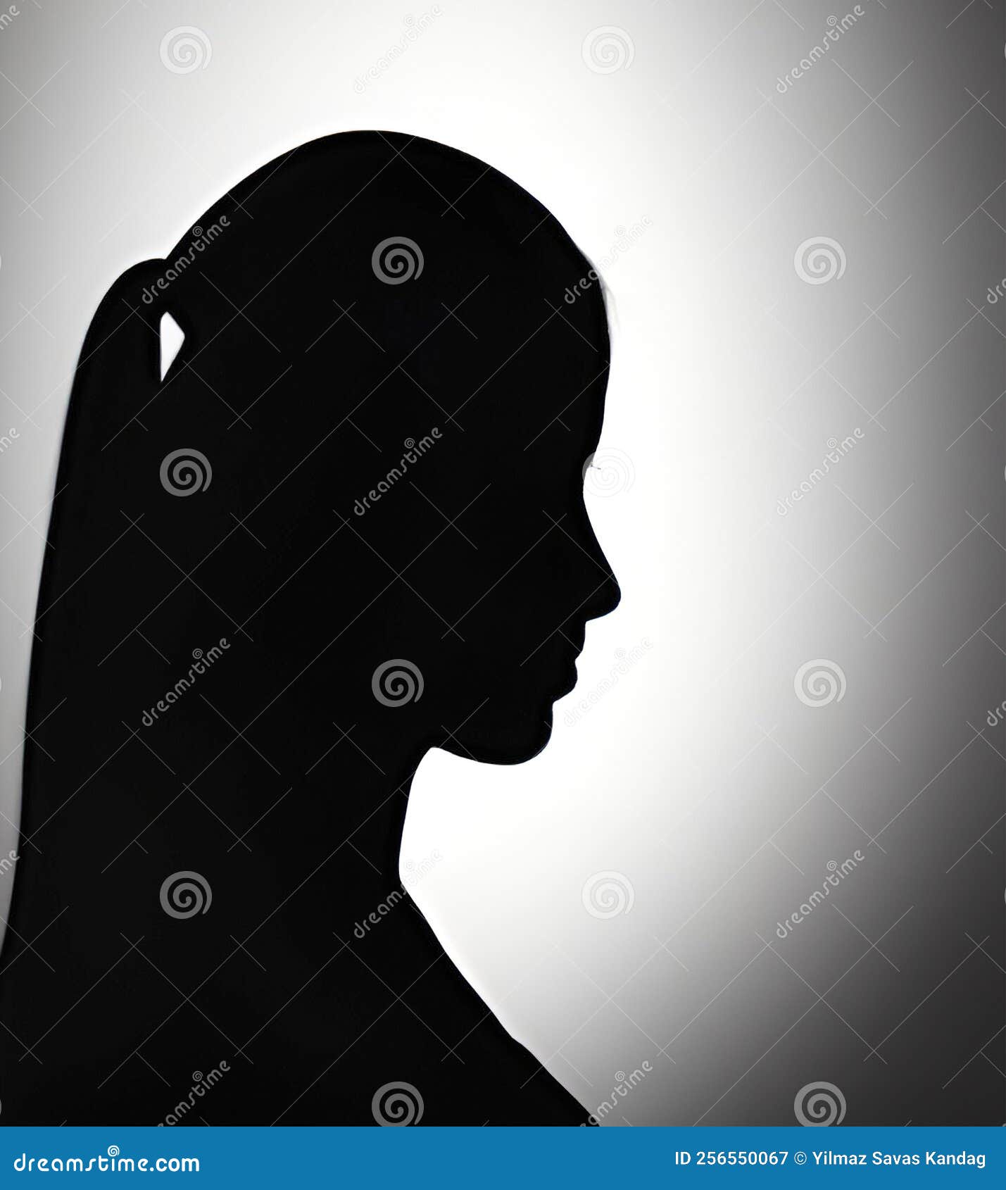 Human Silhouette in Side Profile Stock Vector - Illustration of nose ...