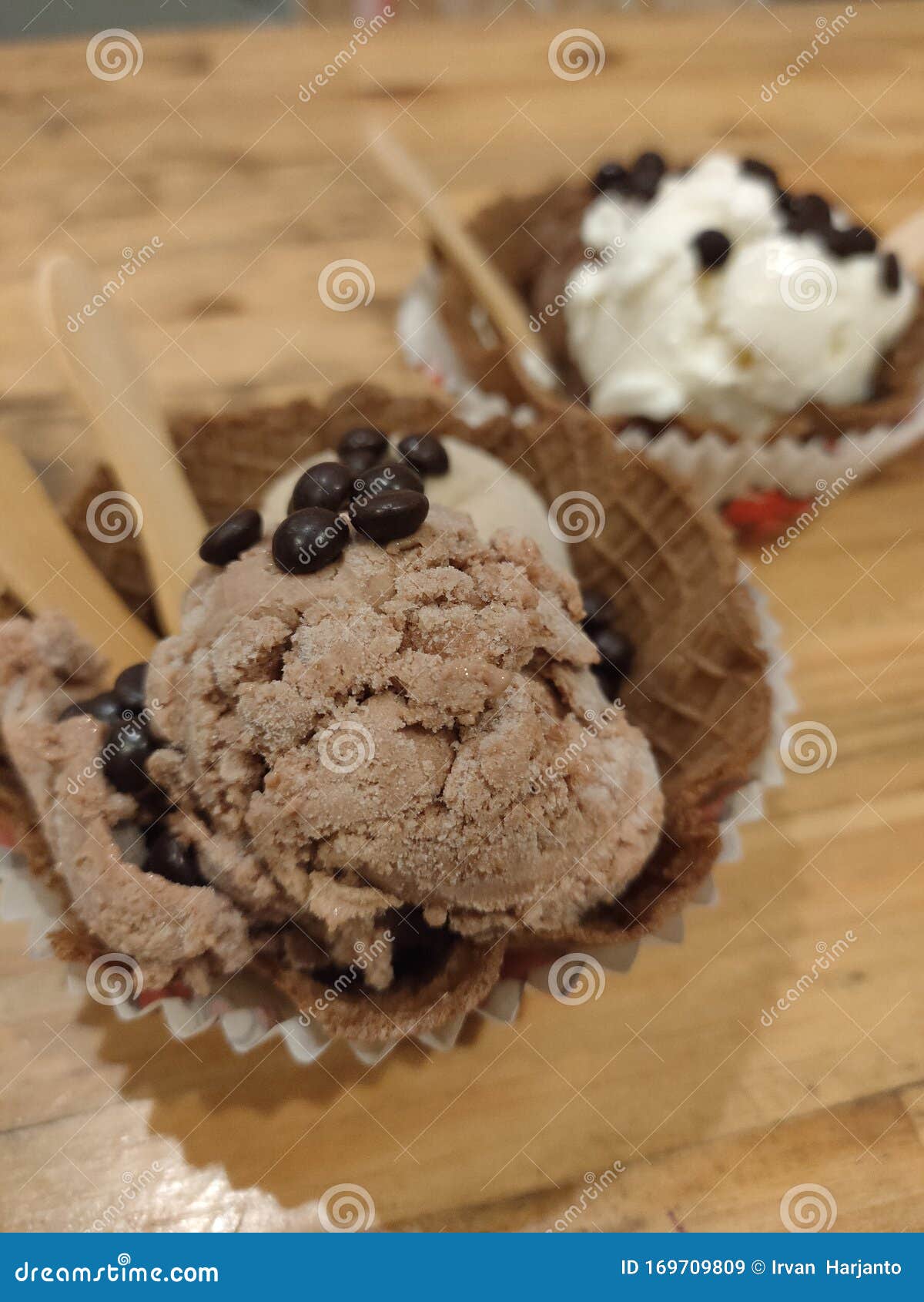 Ice cream on the table stock image. Image of fruit, delicious - 169709809
