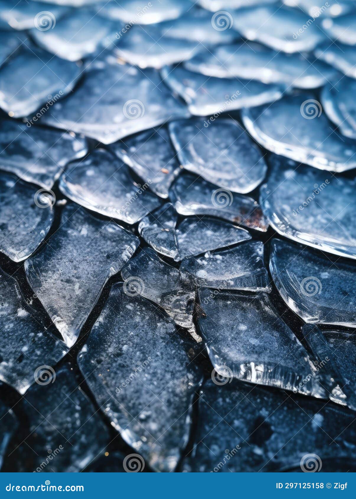 Close Up of Ice on the Ground Stock Illustration - Illustration of ...