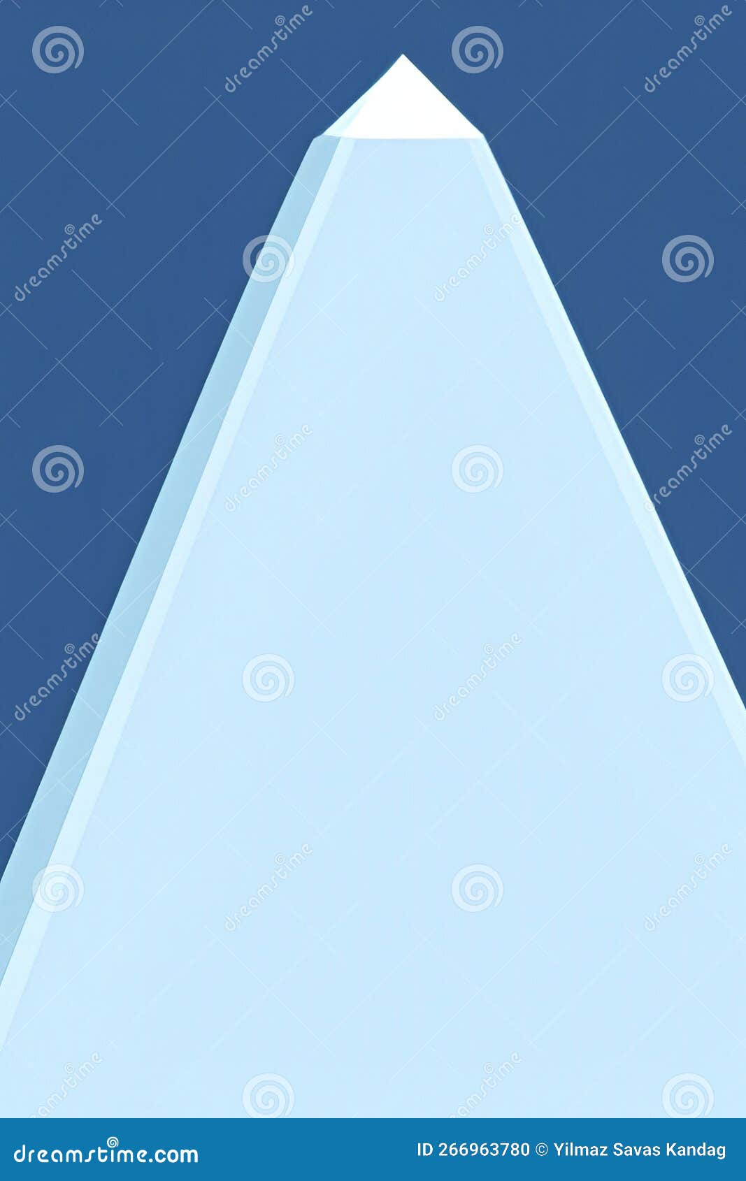 Iceberg and Ice Pyramid for Background Stock Illustration ...