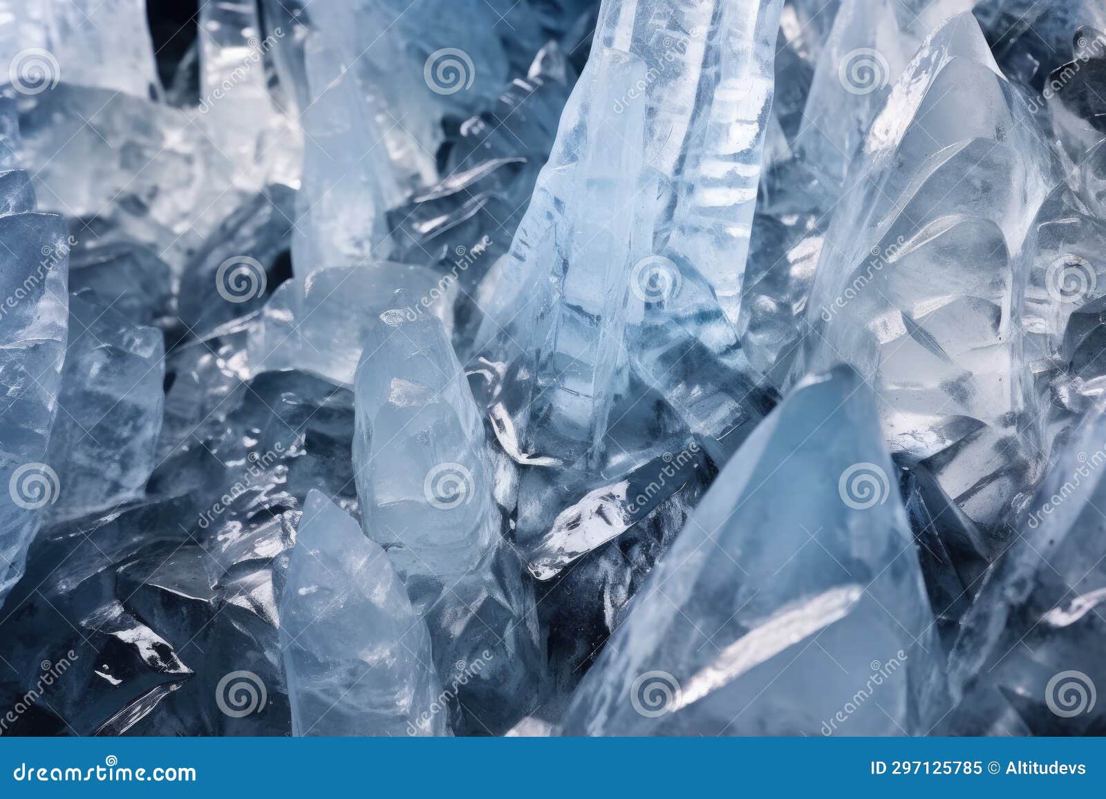 Close-up of Icy Crystals in Permafrost Layer Stock Image - Image of ...
