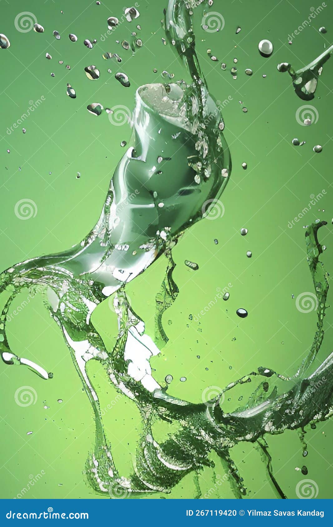 Illustration of Liquid Water Splash Stock Illustration - Illustration ...