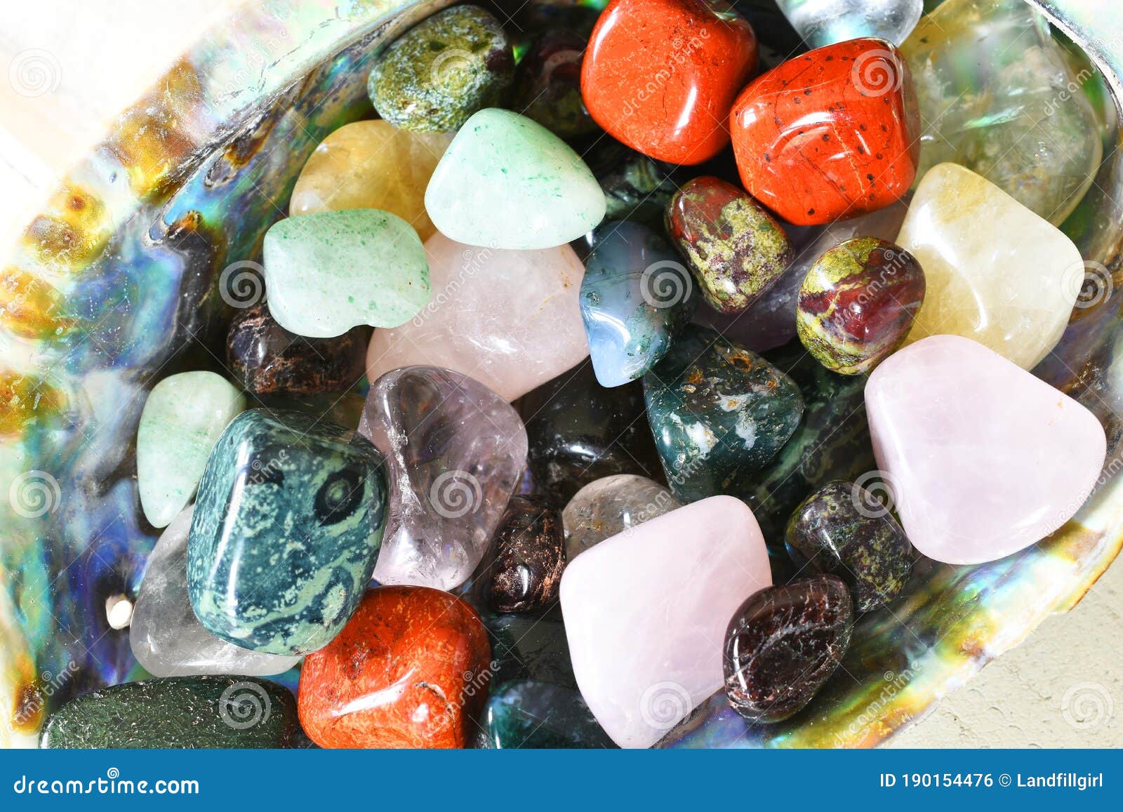 Healing Crystals Close Up stock photo. Image of material - 190154476