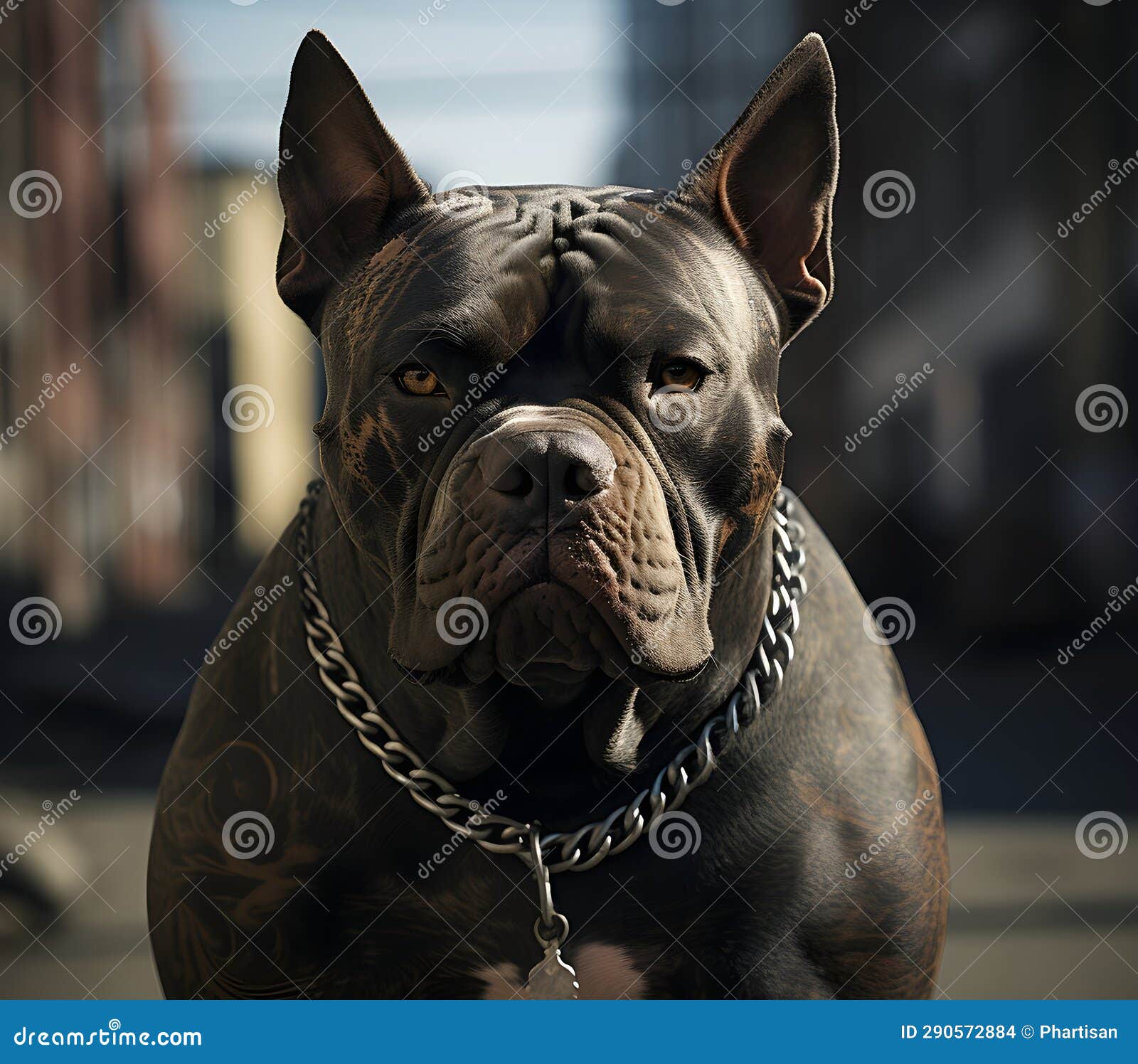 American XL Bully Dog stock illustration. Illustration of strong ...