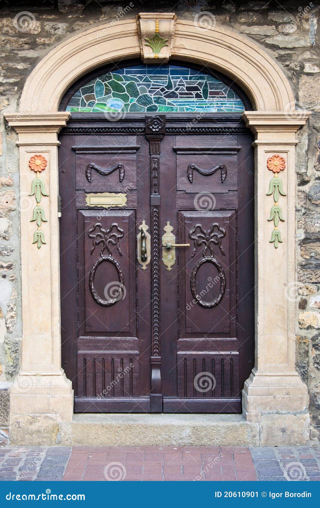 Close-up Image of Ancient Doors Stock Image - Image of background ...