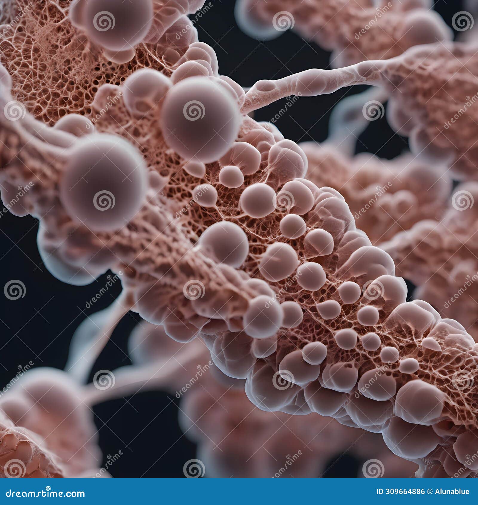 An Abstract, Close-up Image that Shows a Cluster of Cells or a ...