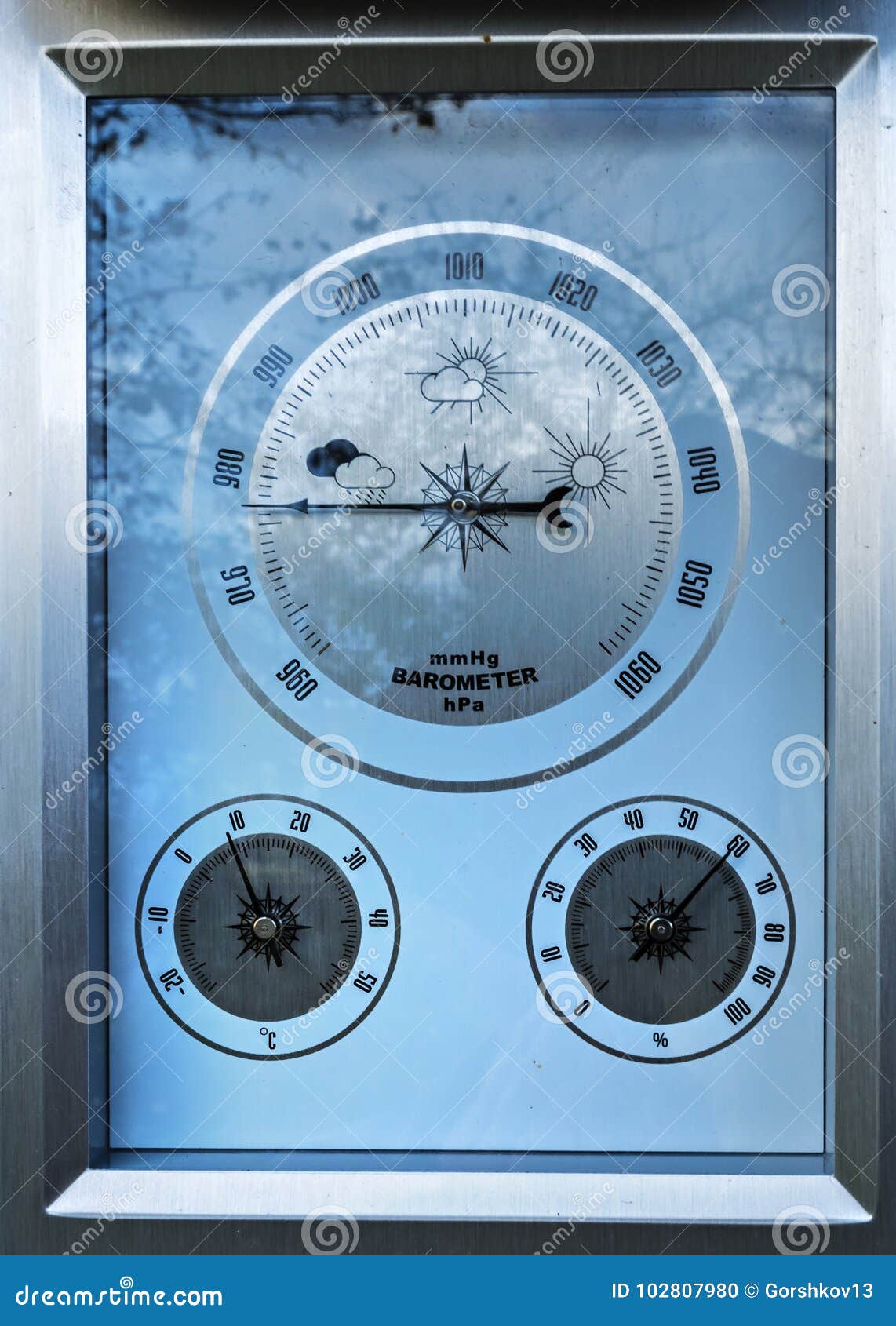 Close-up Image of a Barometer Stock Photo - Image of hands, climate ...