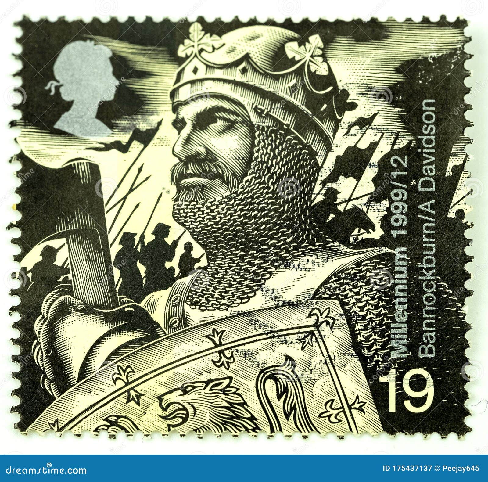 Close Up Image of a British Stamp Editorial Photography - Image of ...