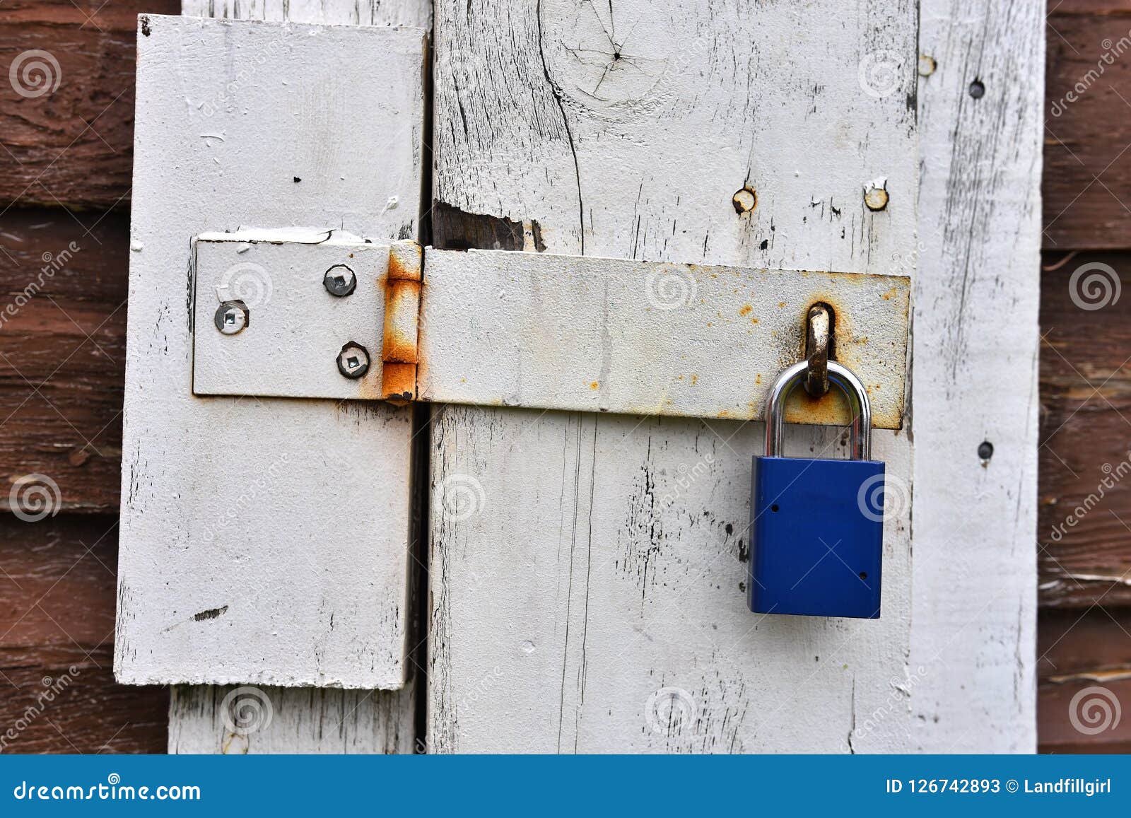 Closed and Locked Padlock Close Up Stock Image - Image of antique ...